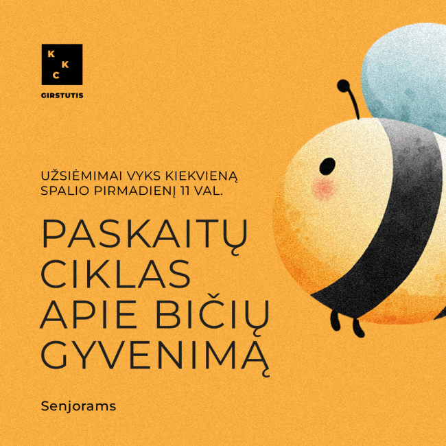 Senjorams skirtas paskaitų ciklas apie bičių gyvenimą – Girstutis